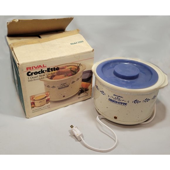 Rival | Kitchen | Vintage Rival Crockette 320 Quart Slow Cooker ...